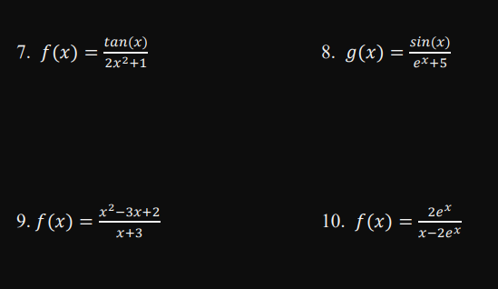 Solved Find the derivative of each function. (Please show | Chegg.com