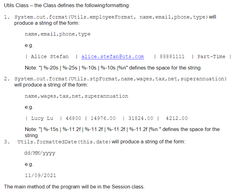 Solved JAVA Help, STP Payroll Management System. I need help | Chegg.com