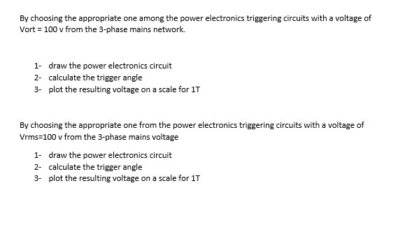 Solved By choosing the appropriate one among the power | Chegg.com