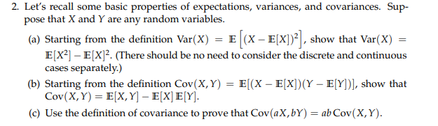 Solved 2. Let's recall some basic properties of | Chegg.com