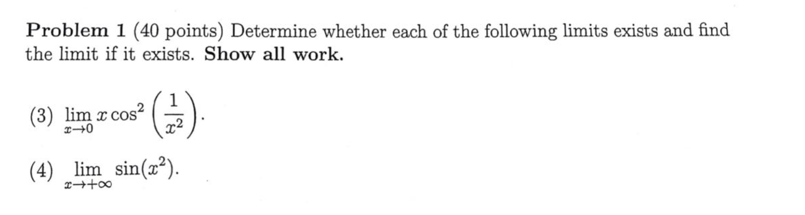 Solved Problem 1 40 Points Determine Whether Each Of The 