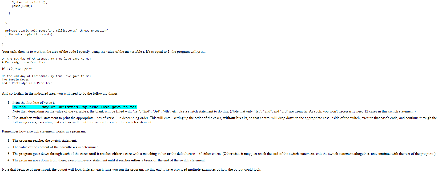 Solved Java programming question Please do not change code | Chegg.com