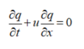 Solved The 1D advection equation for a field q is given by: | Chegg.com
