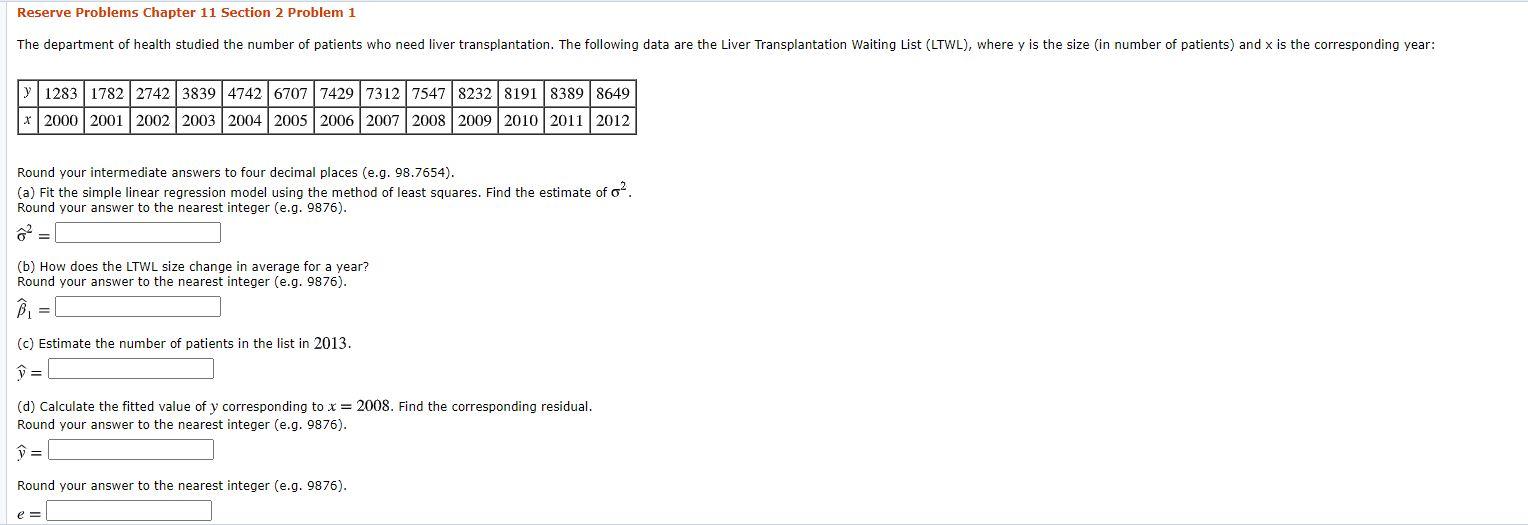 Solved Reserve Problems Chapter 11 Section 2 Problem 1 The 7051