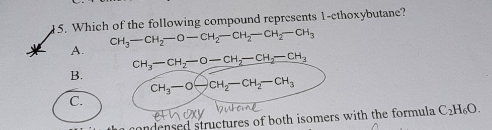 Solved 15. Which of the following compound represents | Chegg.com