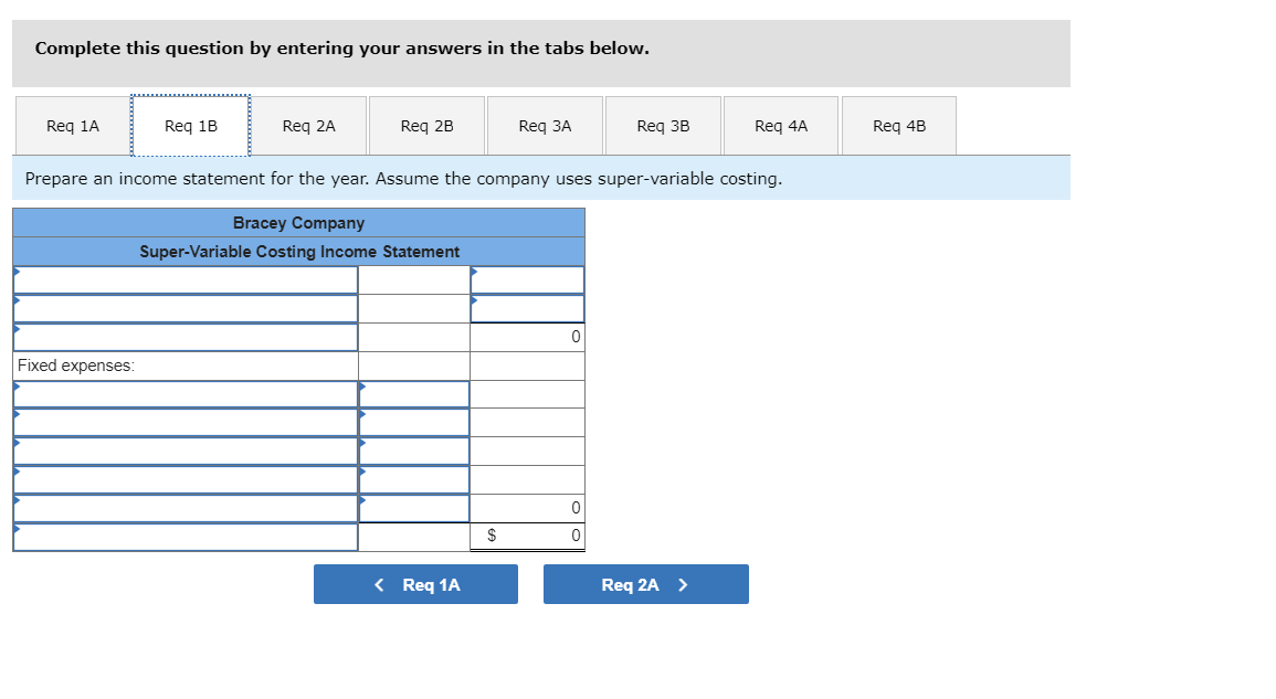 Solved Problem 6A-5 (Algo) Super-Variable Costing, Variable | Chegg.com