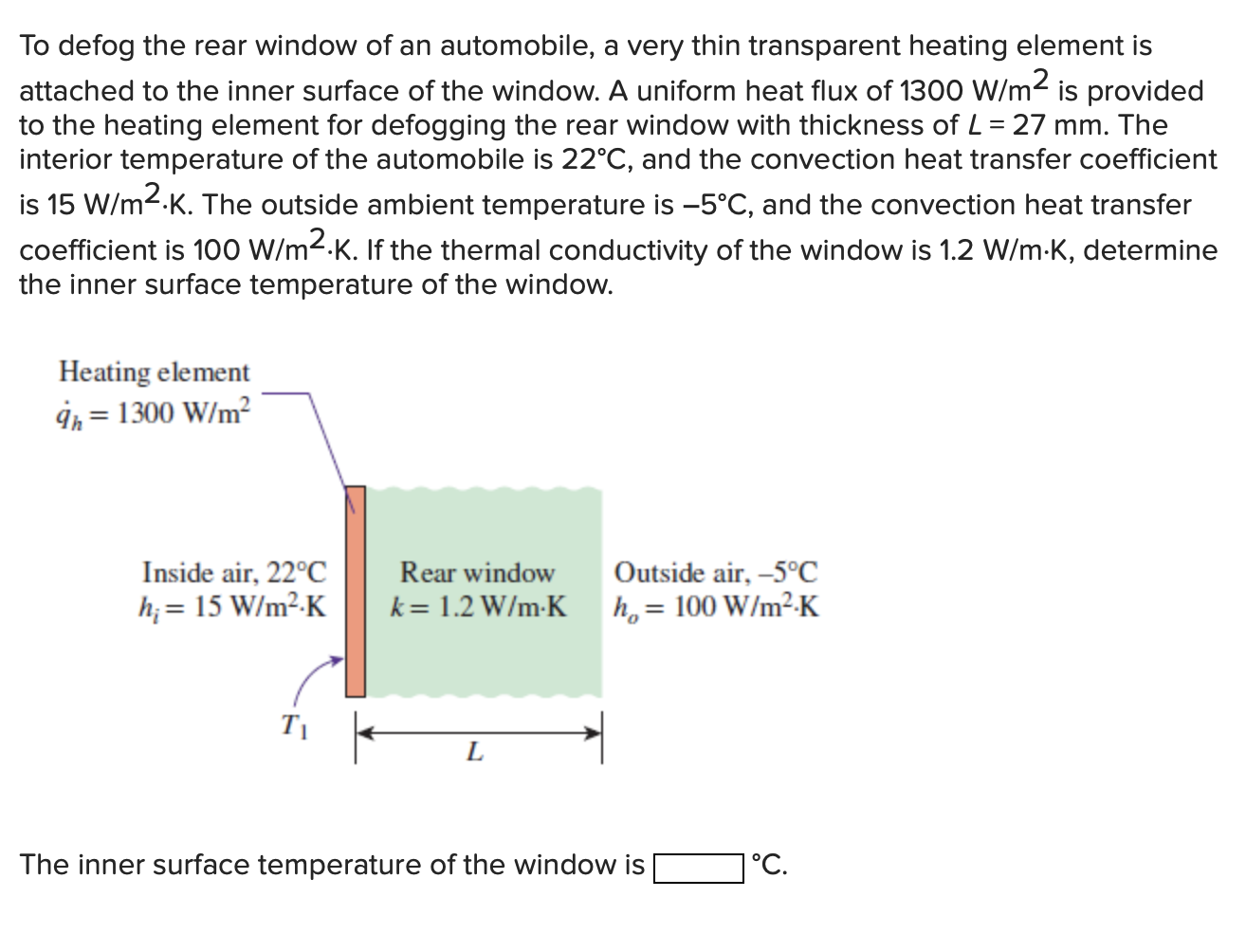 Solved = To defog the rear window of an automobile, a very | Chegg.com
