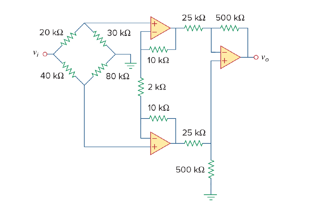 Solved 7. *5.88 Figure 5.106 shows an instrumentation | Chegg.com