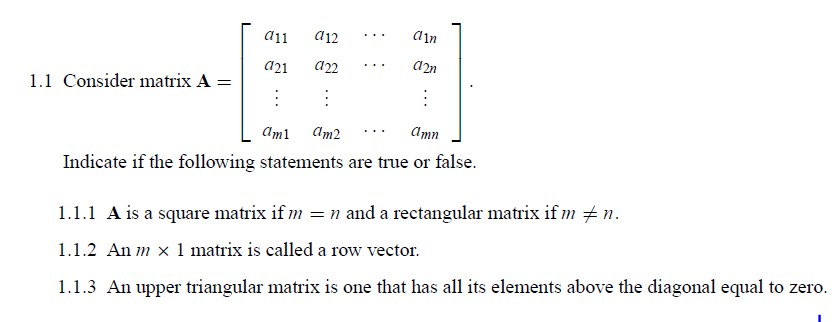 Solved Consider matrix | Chegg.com