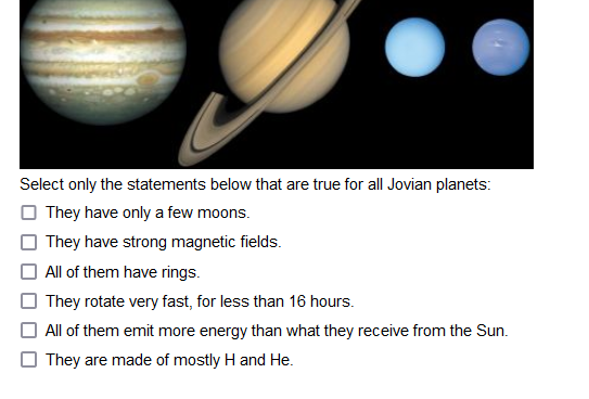 Jovian Planets And Their Moons