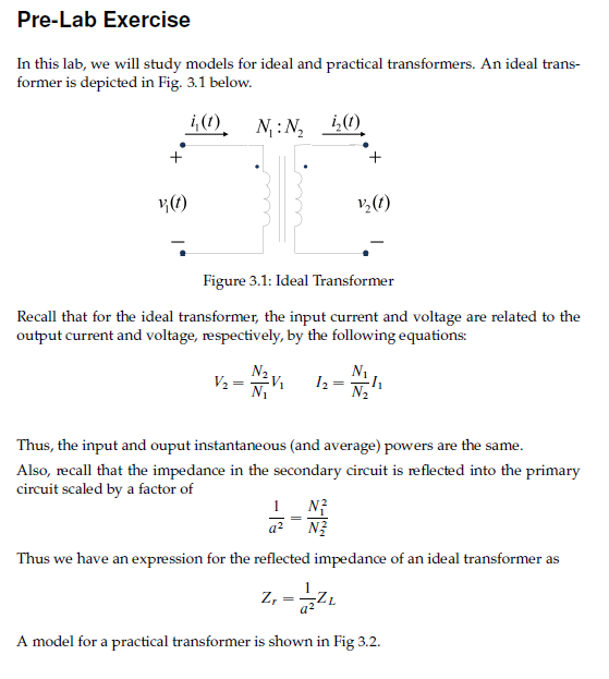 Solved Pre-Lab Exercise In this lab, we will study models | Chegg.com
