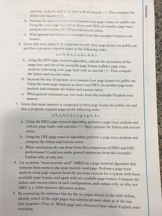 Solved Given that main memory is composed of only three page | Chegg.com