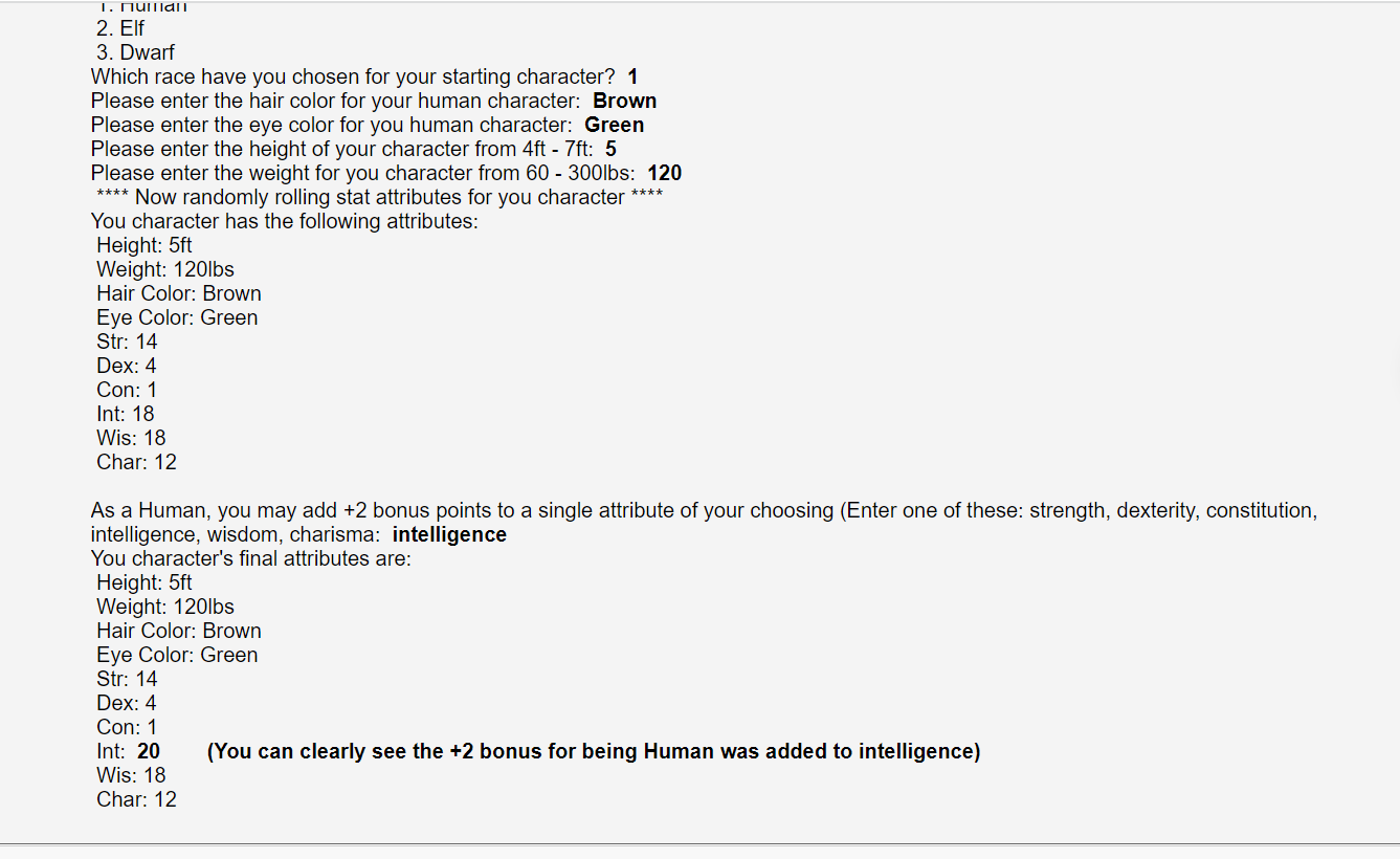 Solved Improved RPG In challenge 11 you will write a program | Chegg.com