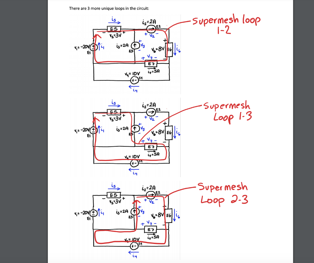 Solved Unique Circuit Loops Unique loops in a circuit. It's | Chegg.com