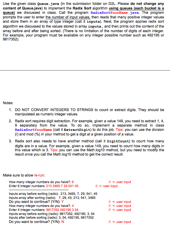 Solved I have included Queue.java so it can be called in | Chegg.com