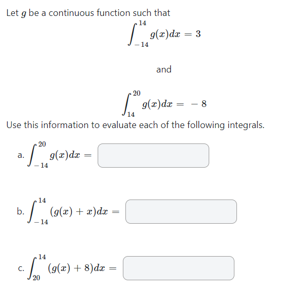 Solved Let g be a continuous function such that | Chegg.com
