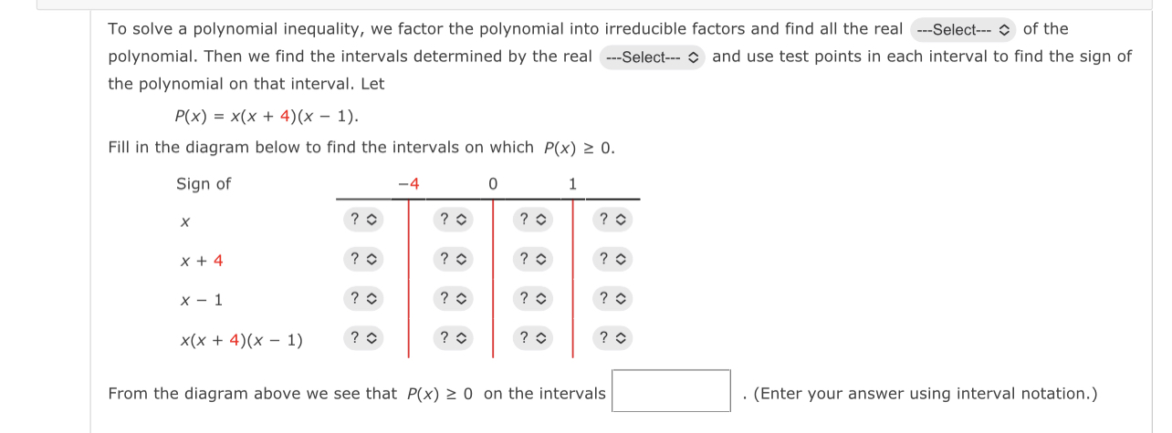 Solved To solve a polynomial inequality, we factor the | Chegg.com Solved To solve a polynomial inequality, we factor the | Chegg.com