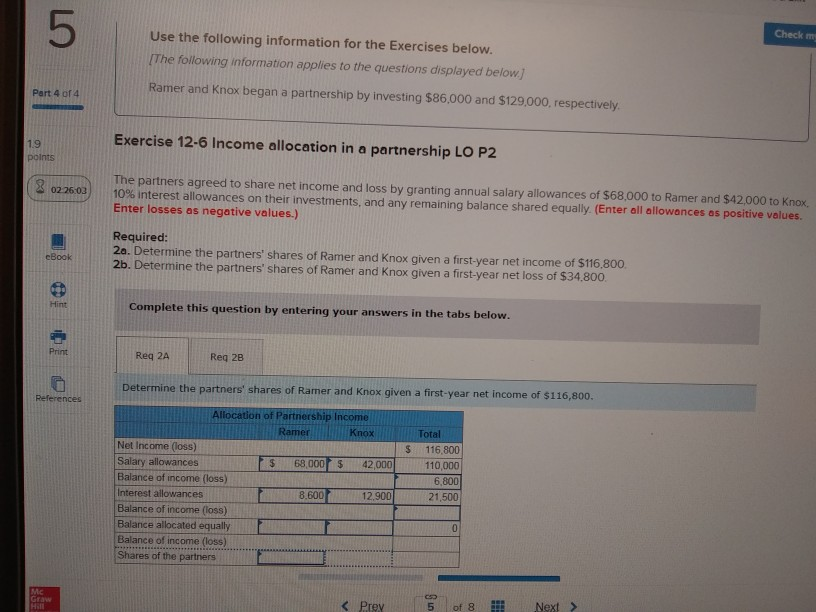 Solved 5 Check m Use the following information for the | Chegg.com