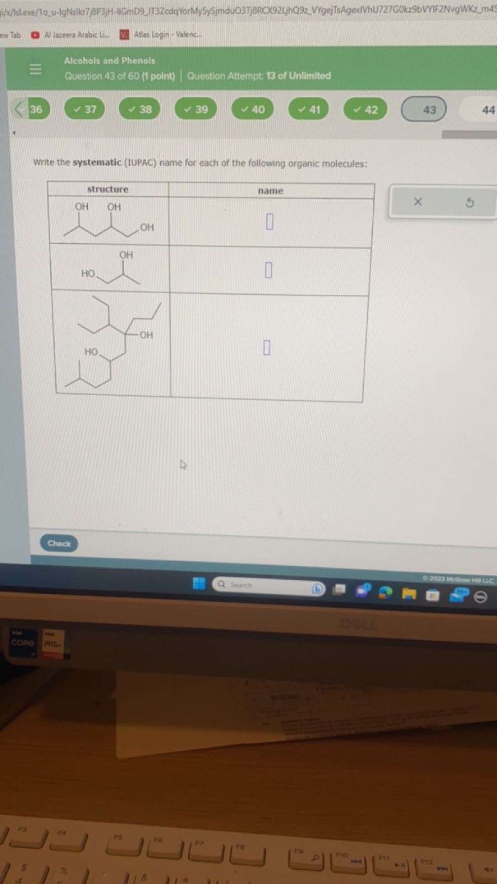 Solved Write the systematic (IUPAC) name for each of the | Chegg.com
