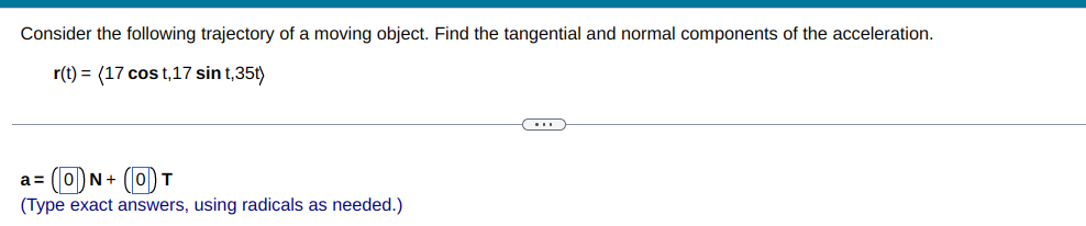 Solved Consider The Following Trajectory Of A Moving Object