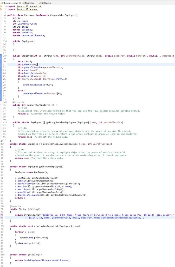 Need help with this Task in Java language by | Chegg.com
