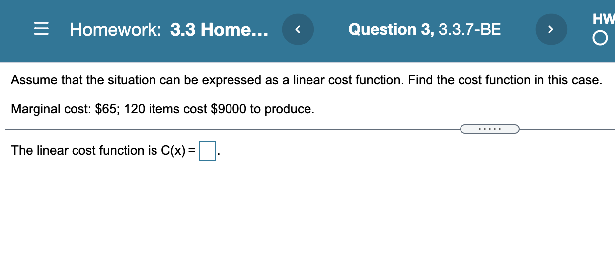 Solved Homework: 3.3 Home...