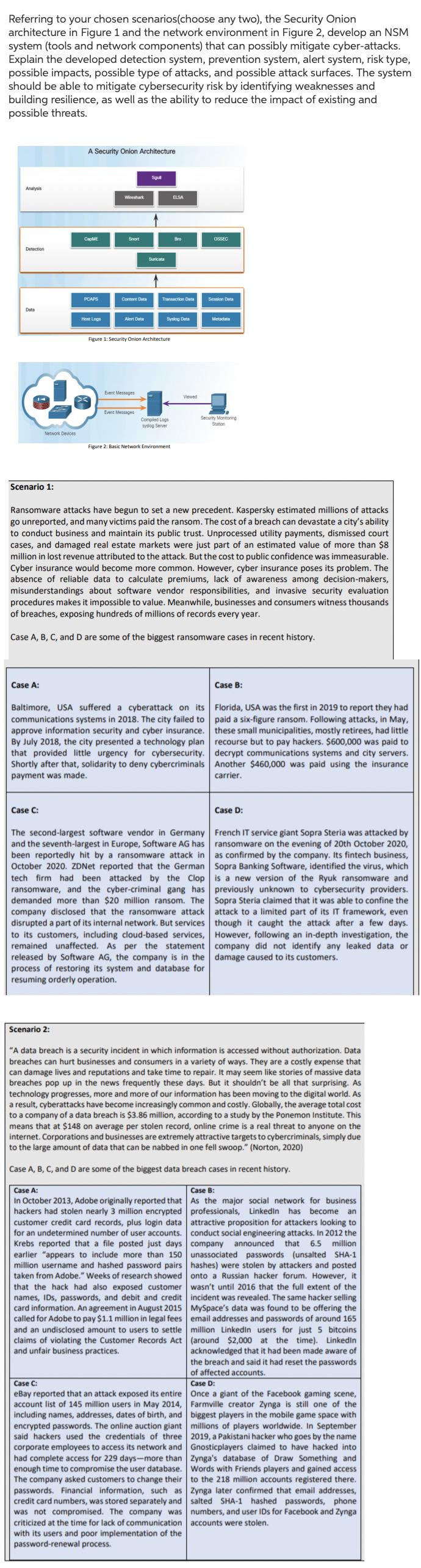 Solved Referring to your chosen scenarios(choose any two), | Chegg.com