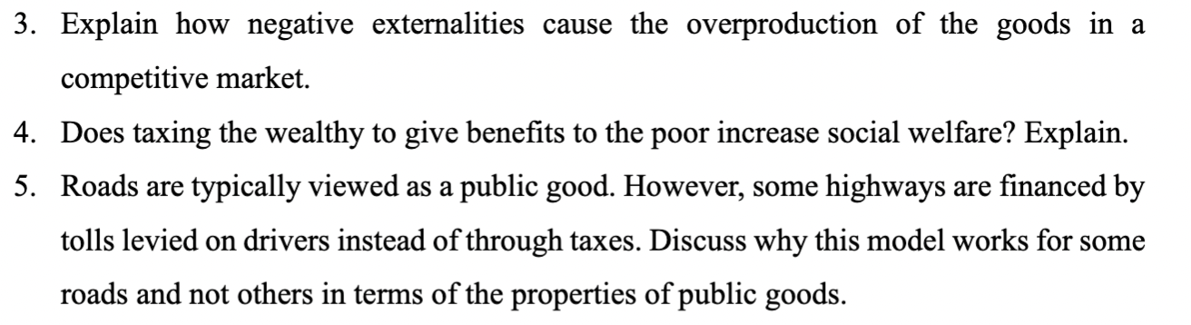 Solved 3. Explain how negative externalities cause the | Chegg.com