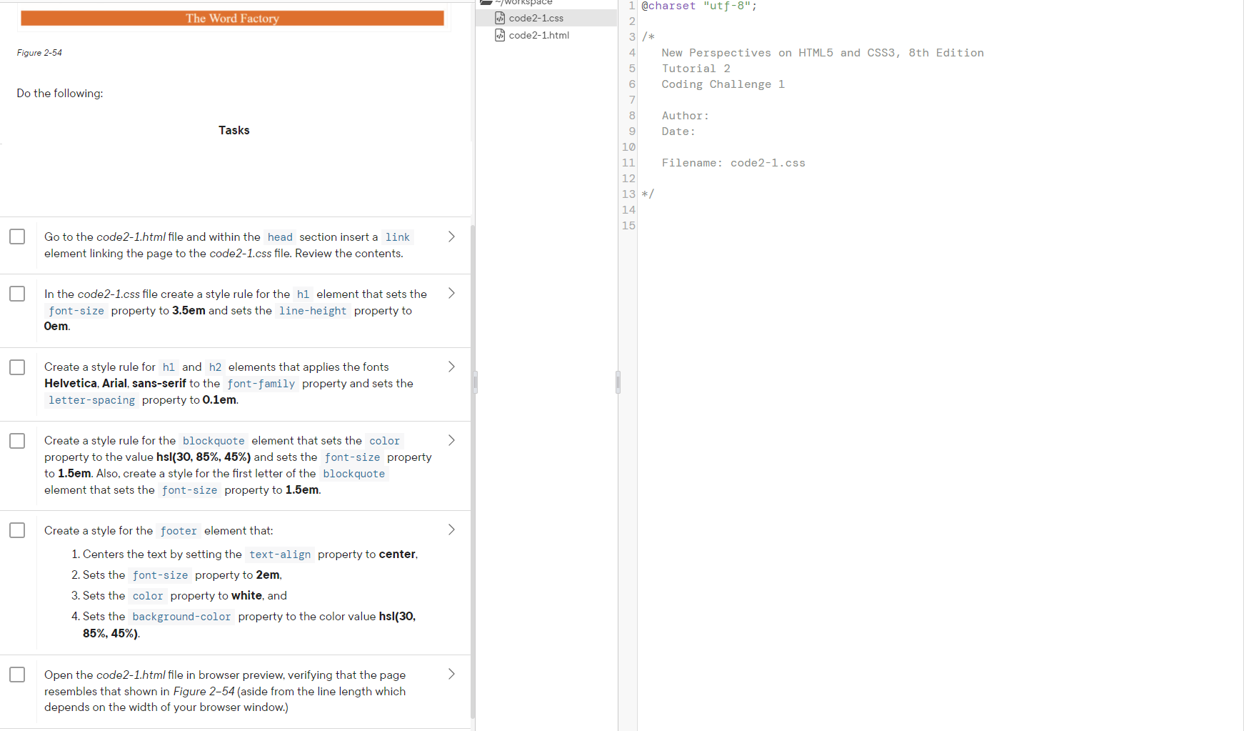 Solved The Word Factory Figure 2-54 Do the following: Go to | Chegg.com