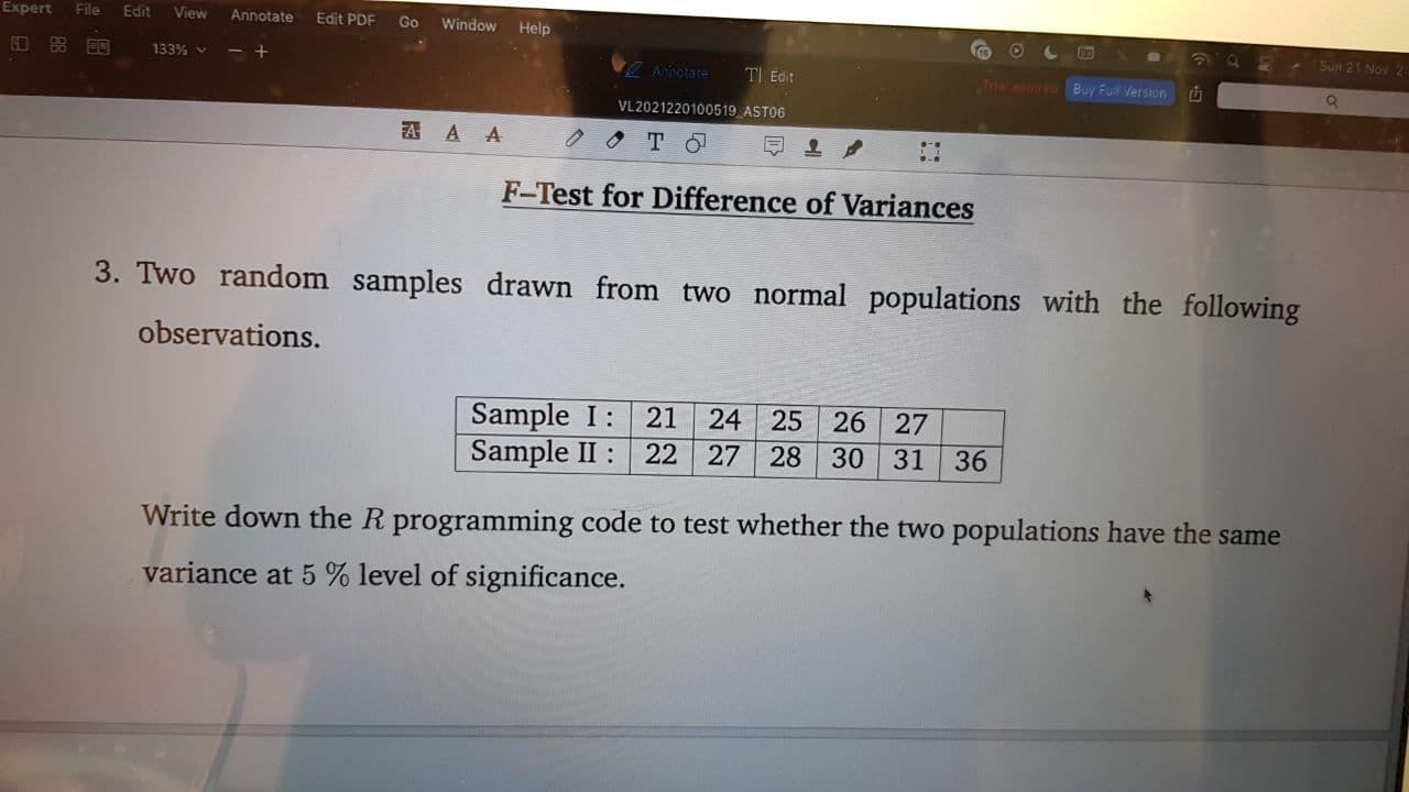Solved Expert File Edit View Annotate Edit PDF Go Window | Chegg.com