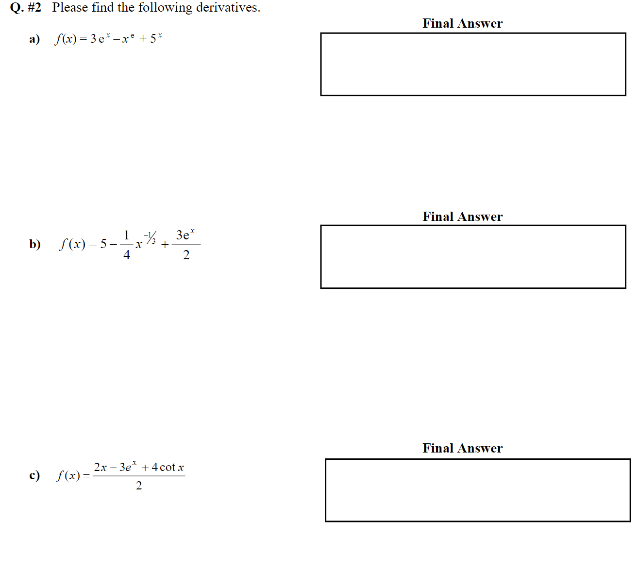 Solved Q. ﻿#2 ﻿Please find the following | Chegg.com