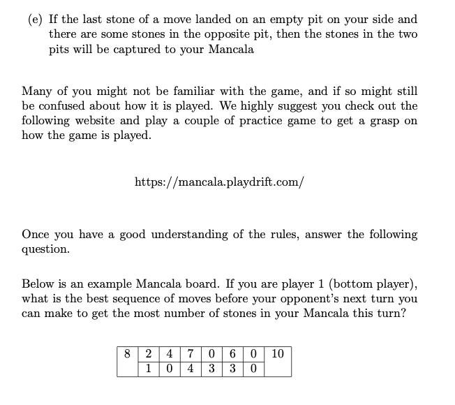 Solved Mancala 3. Mancala is a two-player, turn-based | Chegg.com