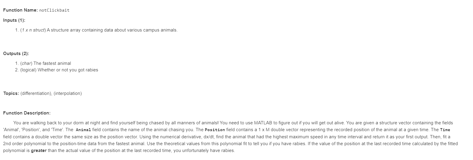 Solved Outputs (2): 1. (char) The fastest animal 2. | Chegg.com