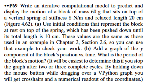 ..P69 Write an iterative computational model to | Chegg.com