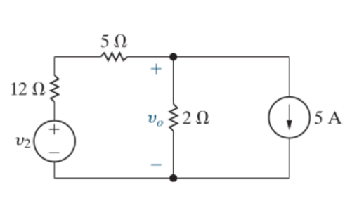 Solved Use the principle of superposition to find v in the | Chegg.com