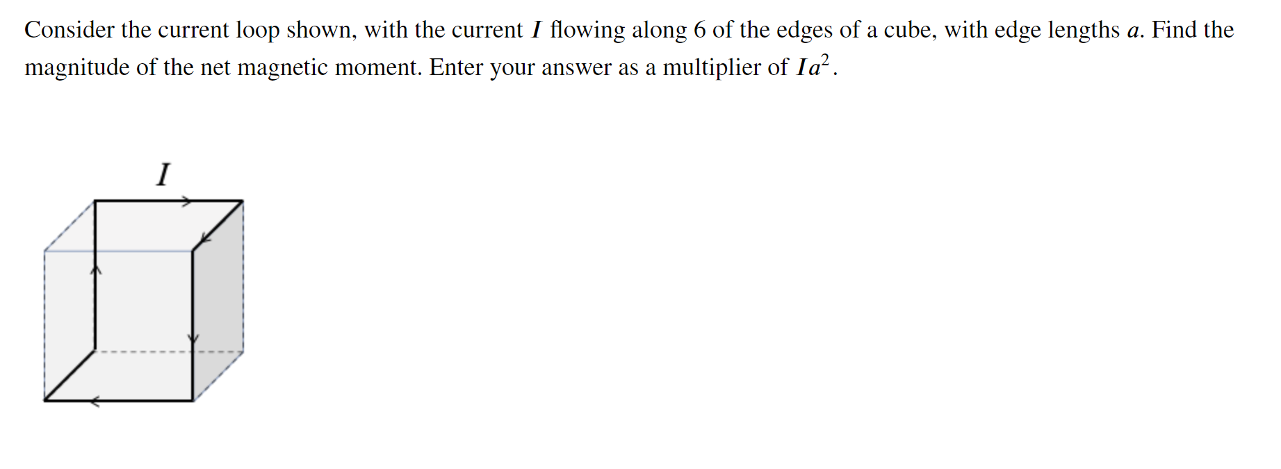 Solved Consider the current loop shown, with the current I | Chegg.com