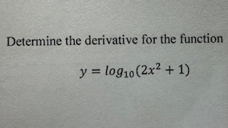 Solved Find the derivative ofy=21x2-1Determine the | Chegg.com