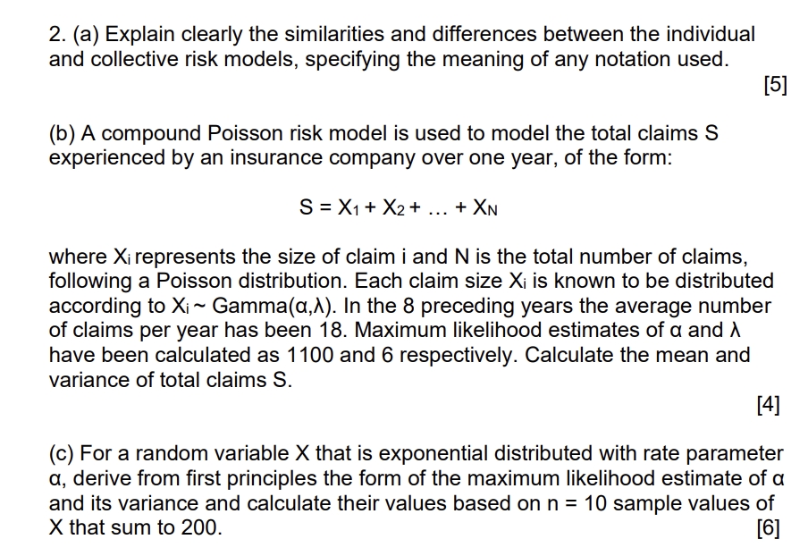 Solved 2. (a) Explain clearly the similarities and | Chegg.com