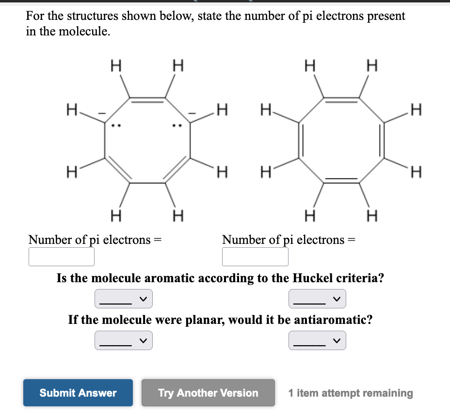 Solved For the structures shown below, state the number of | Chegg.com