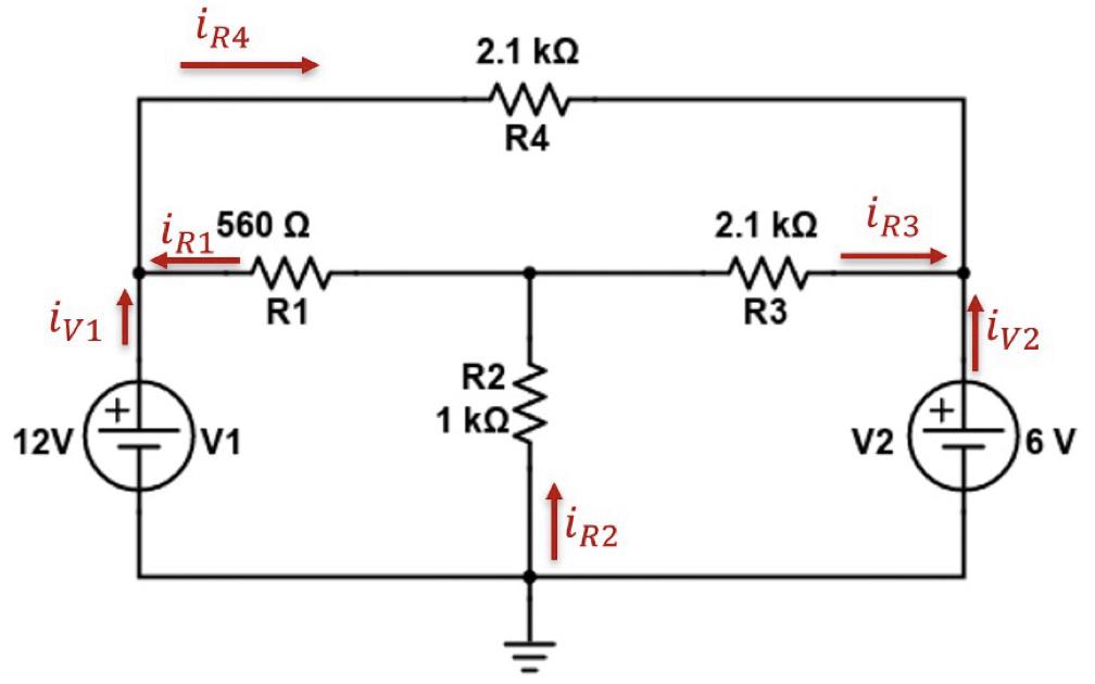 Solved Use KCL to solve for IV1, IR1, IR2, IR3, IR4, and | Chegg.com