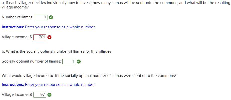 Solved A village has six residents, each of whom has | Chegg.com