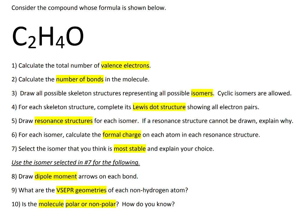 Solved Consider the compound whose formula is shown below. | Chegg.com