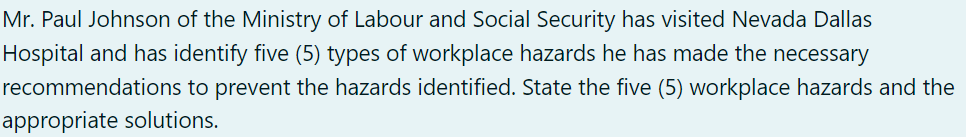 Solved Mr. Paul Johnson of the Ministry of Labour and Social | Chegg.com