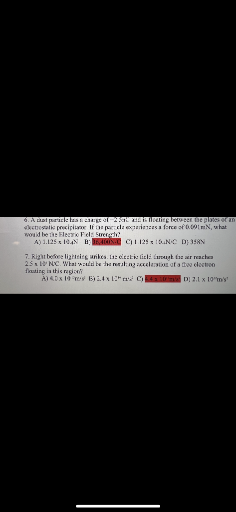Solved 6. A dust particle has a charge of +2.5nC and is | Chegg.com