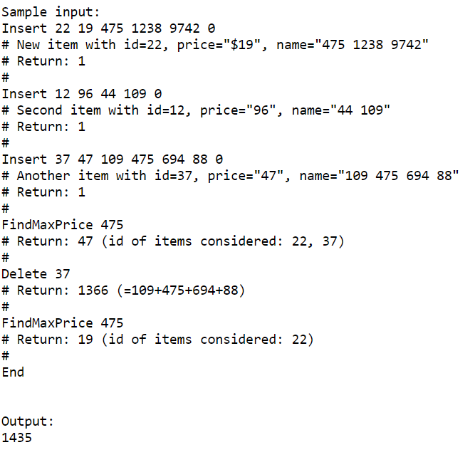 Solved Project Description Implement the following | Chegg.com