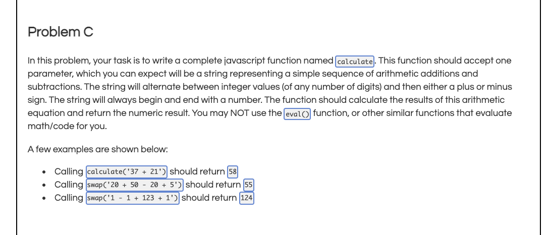Solved Problem C In this problem, your task is to write a | Chegg.com