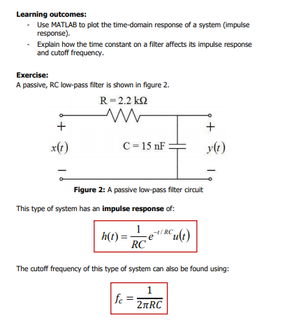 Solved Part 1: Time-domain Analysis of Systems | Chegg.com