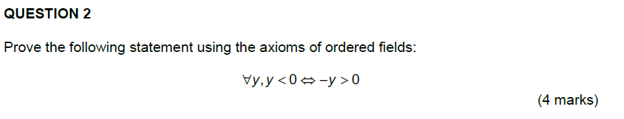Solved QUESTION 2 Prove the following statement using the | Chegg.com