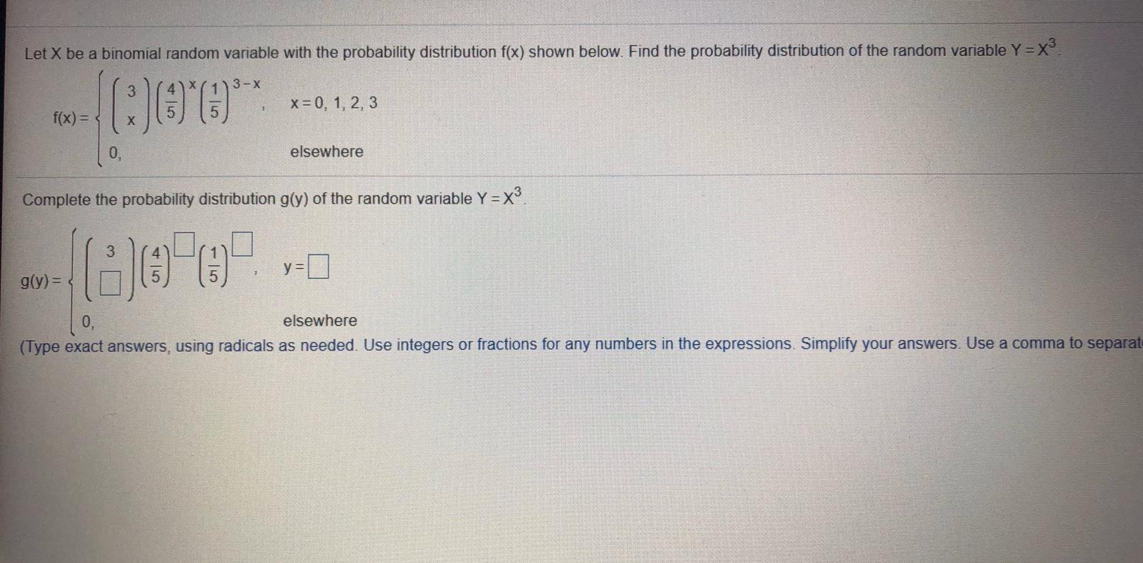 Solved Let X be a binomial random variable with the | Chegg.com