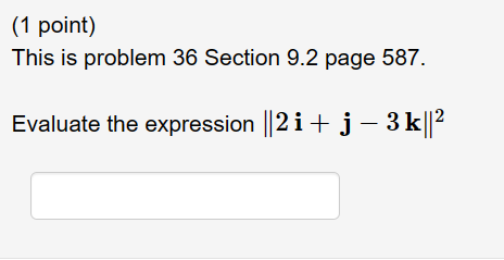 Solved (1 ﻿point)This is problem 36 ﻿Section 9.2 ﻿page | Chegg.com